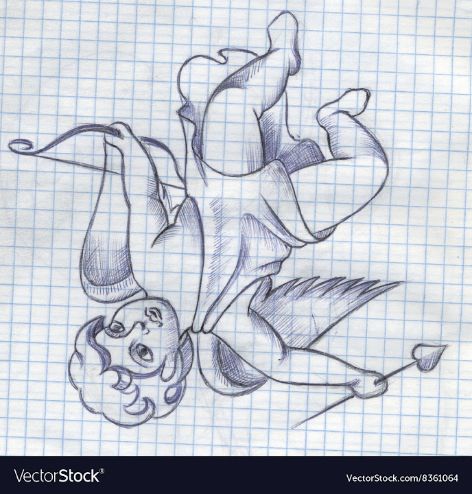 Free: Cupid Drawing vector image - nohat.cc