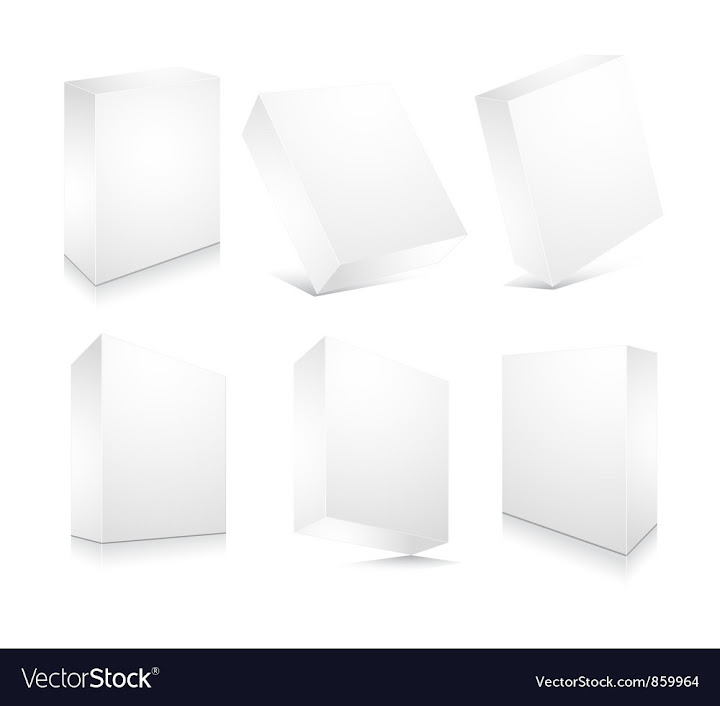 Free: Blank 3d boxes set vector image - nohat.cc