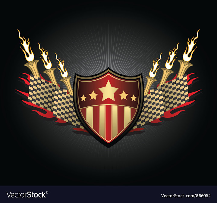 Free: Vintage race emblem vector image - nohat.cc
