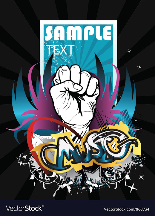 Free: Fist with background vector image - nohat.cc