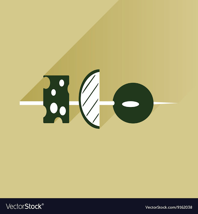 Free: Flat with shadow Icon appetizer on bright vector image - nohat.cc