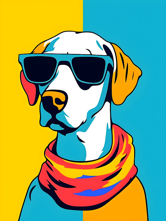 Free: minimalistic cartoon version of a dog - nohat.cc