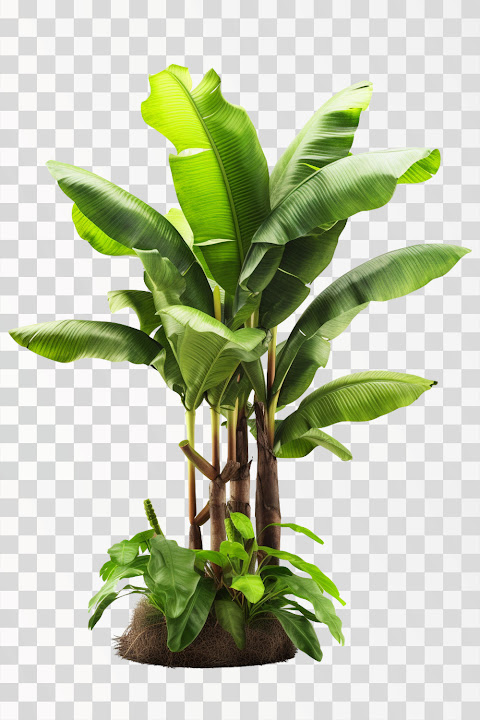 Free: Young banana tree, PNG image - nohat.cc