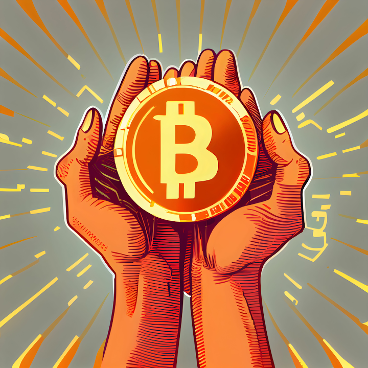 Free: 3d rendering of hands holding bitcoin - nohat.cc
