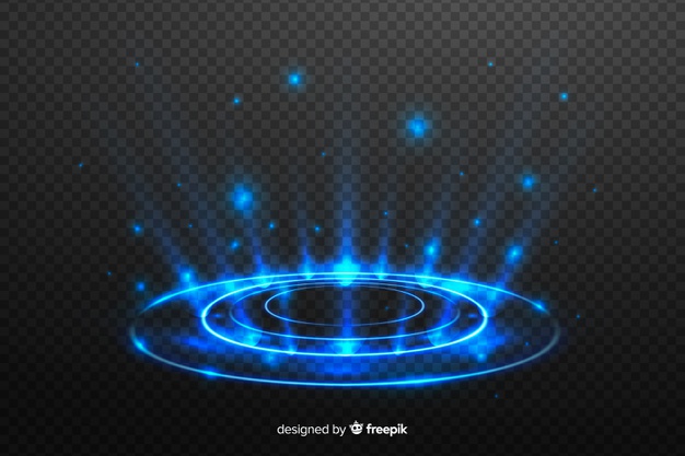 Free: Light portal effect on dark background Free Vector - nohat.cc