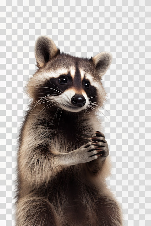 Free: A Raccoon - PNG transparent background - nohat.cc