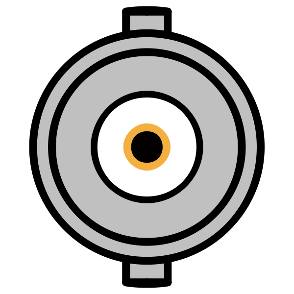 Free: SVG BNC female connector axis view vector image - nohat.cc