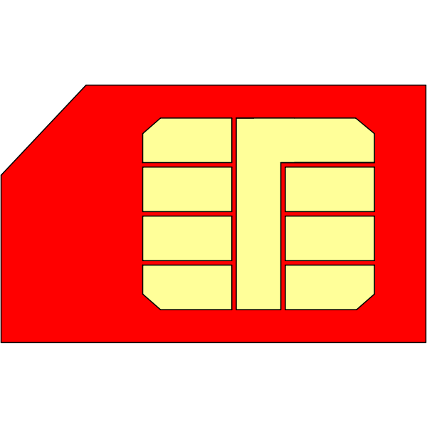 Free: SVG SIM card vector image - nohat.cc