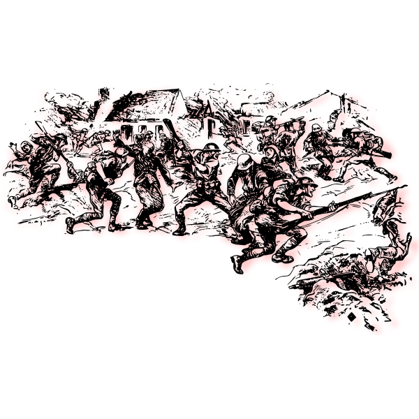 Free: SVG World War I scene vector image - nohat.cc