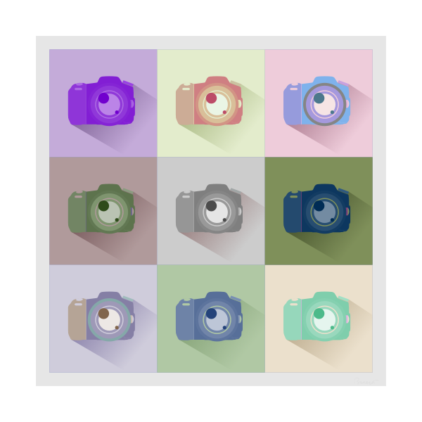 Free: SVG SLR digital photo camera icon set vector image - nohat.cc