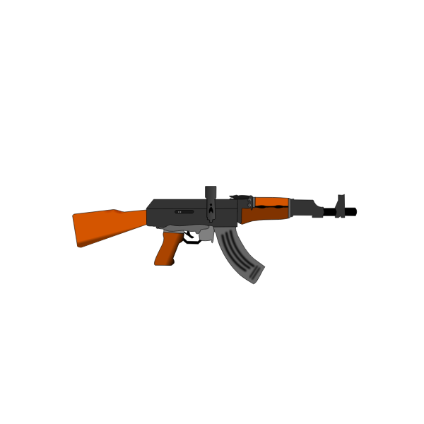 Free: SVG AK47 gun vector image - nohat.cc