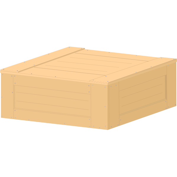 Free: SVG Pastel colored wooden crate vector image - nohat.cc