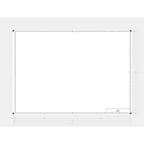 Free: SVG DIN A1 template vector drawing - nohat.cc