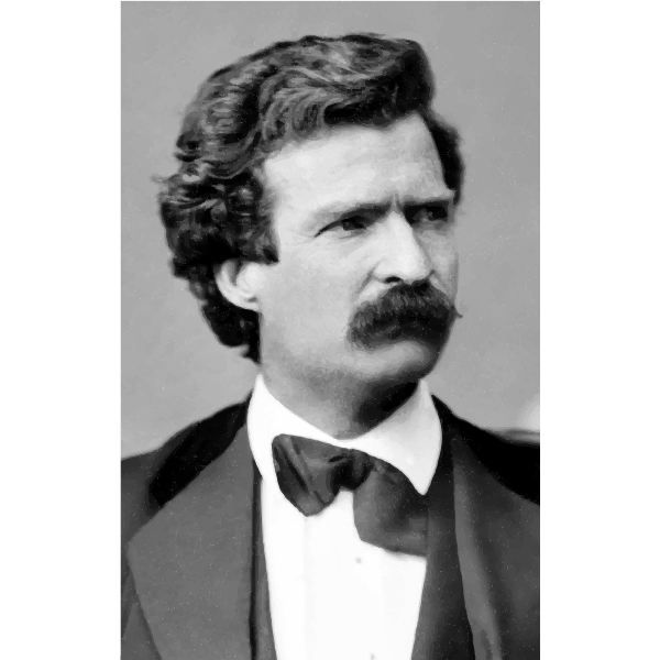 Free: SVG Vector image of photorealistic Mark Twain portrait - nohat.cc