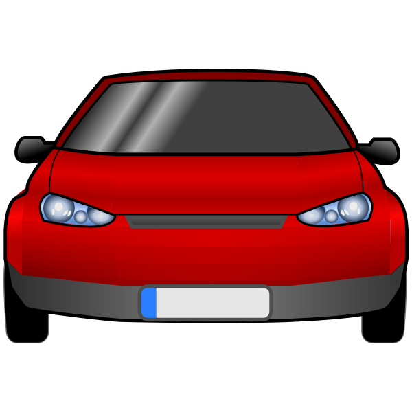Free: SVG Car front view vector graphics - nohat.cc
