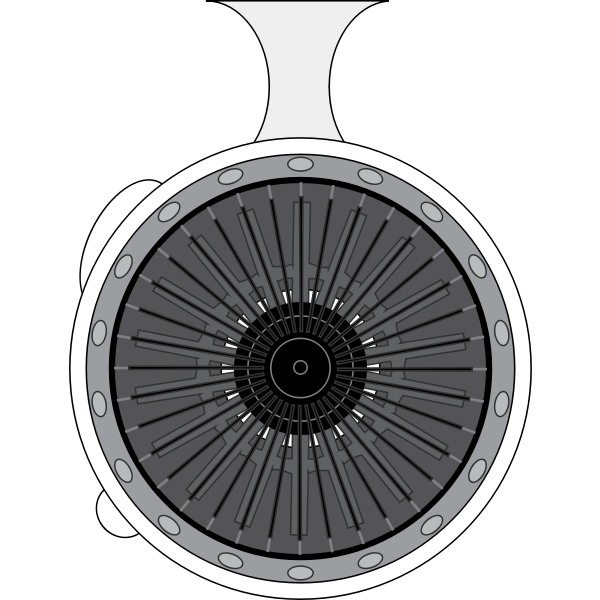 Free: SVG An airplane engine silhouette - nohat.cc