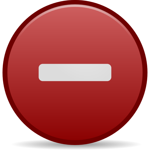 Free: SVG Negative red icon - nohat.cc