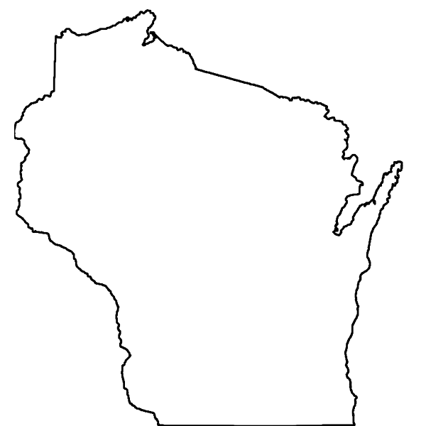 Free: SVG Wisconsin map - nohat.cc
