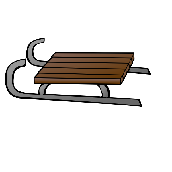 Free: SVG Sledge vector illustration - nohat.cc