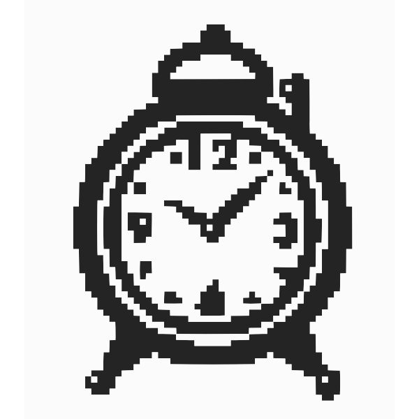 Free: SVG Clock in pixels - nohat.cc