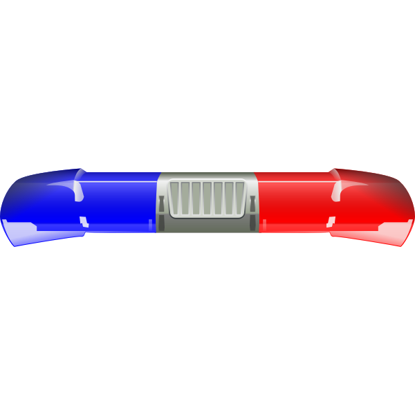 Free: SVG Police car lights bar vector illustration - nohat.cc