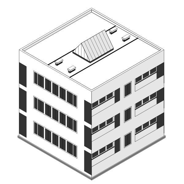 Free: SVG Isometric building - nohat.cc