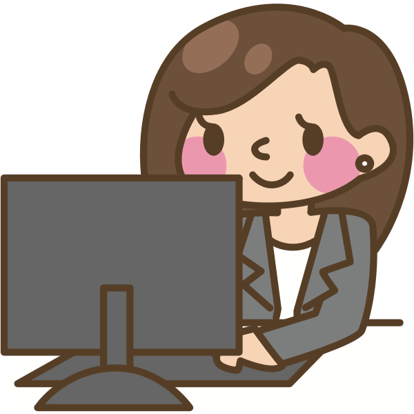 Free: SVG Female computer user vector image - nohat.cc
