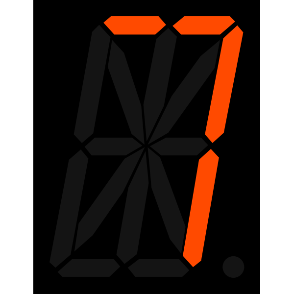 Free: SVG Segment display number 7 - nohat.cc