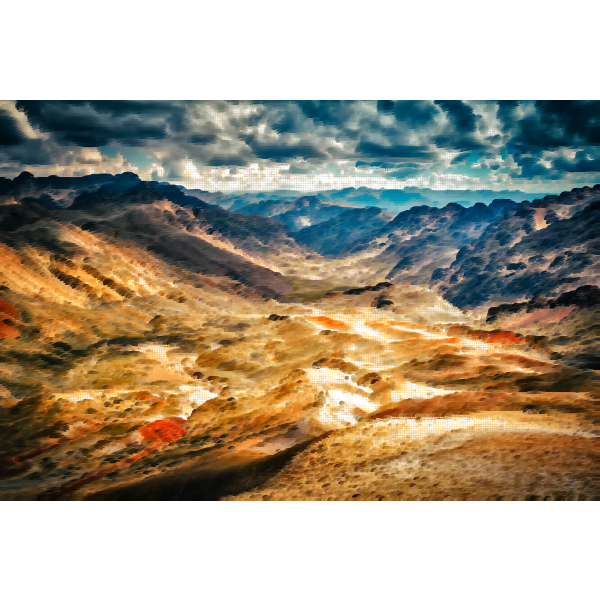 Free: SVG Surreal Peruvian mountains - nohat.cc