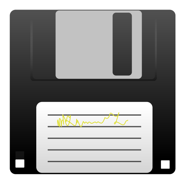 Free: SVG Vector image of a floppy disk - nohat.cc
