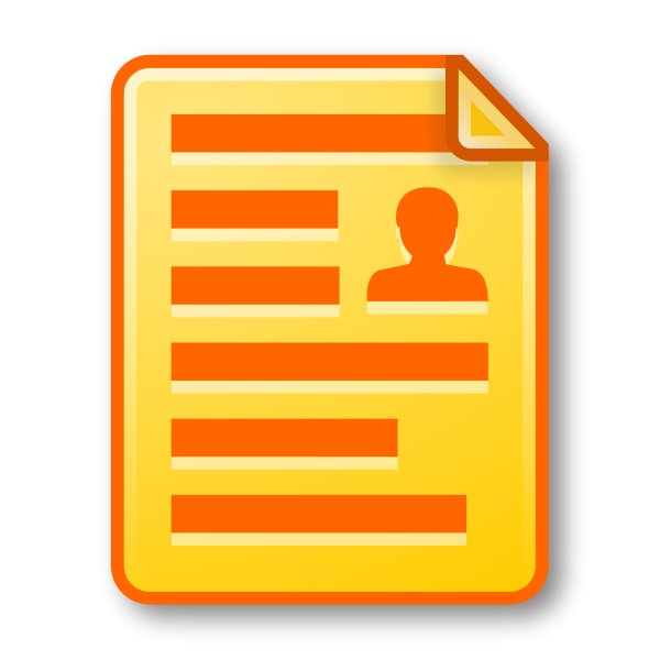 Free: SVG Icon document yellow - nohat.cc