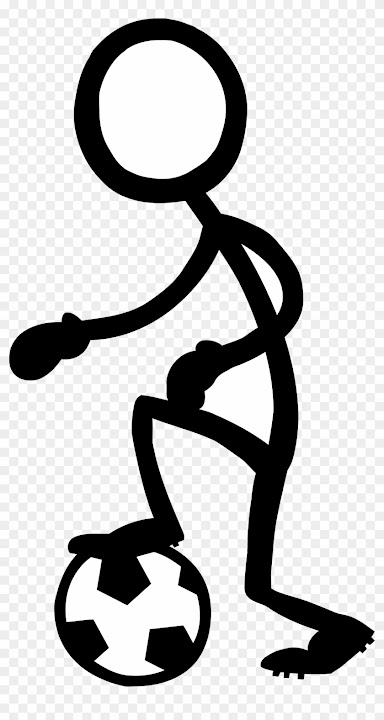 Free: Stick Figure Football Drawing Clip Art - Soccer Player Stick ...