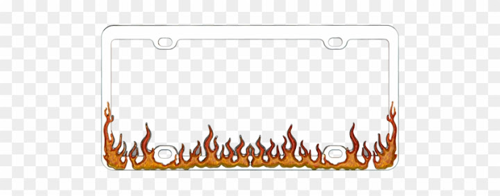 Free: Decorative License Plate Frames - Flame License Plate Frame ...