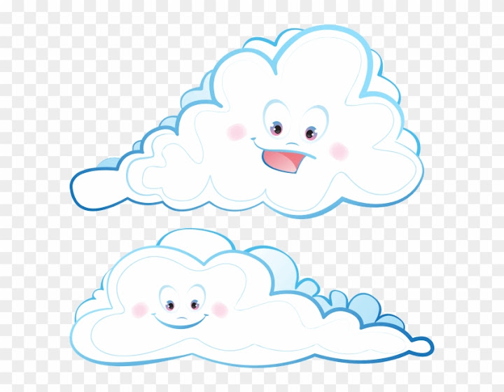 Free: Smiling Clouds - Wall - nohat.cc