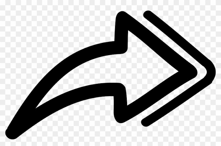 Free: Forward Hand Drawn Arrow Pointing To Right Comments - Icon Tanda ...