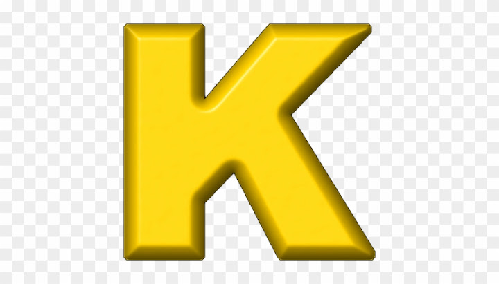 Free: Letter Clipart Yellow - Yellow Alphabet Letters K - nohat.cc