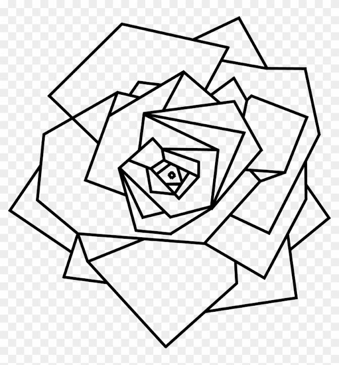 Free: 1457 X 1502 10 0 - Geometric Rose - nohat.cc
