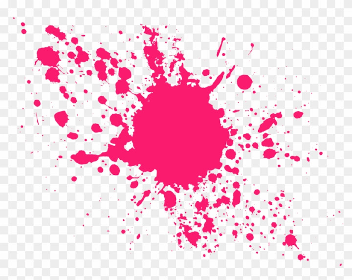 Free: Paint Splat Clip Art Medium Size - Paint Splatter Png Pink - nohat.cc