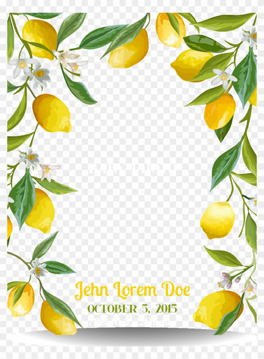 Free: Fresh Lemon Border - Lemon Border Png - nohat.cc
