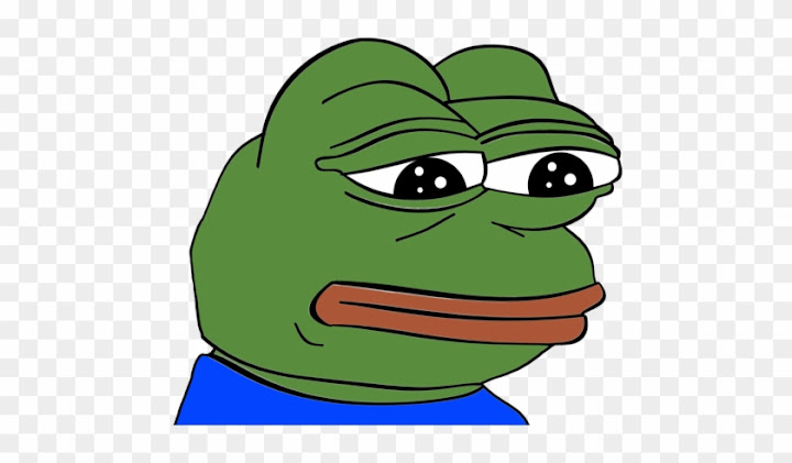 Free: Feels Frog Meme Vinyl Sticker - Sad Toad Meme - nohat.cc