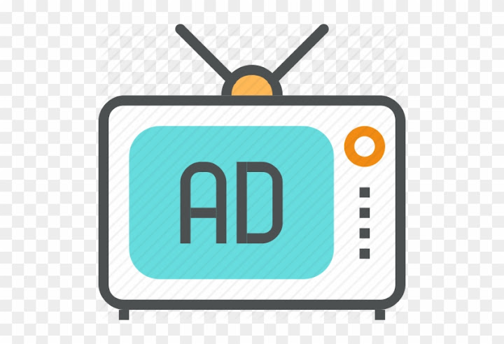 Free: Tv Clipart Tv Advertisement - Tv Advertising Icon Blue - nohat.cc