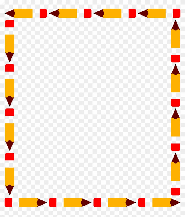 Free: Pencil Border Pencils Free A Blank Pencil Frame - School Clip Art ...