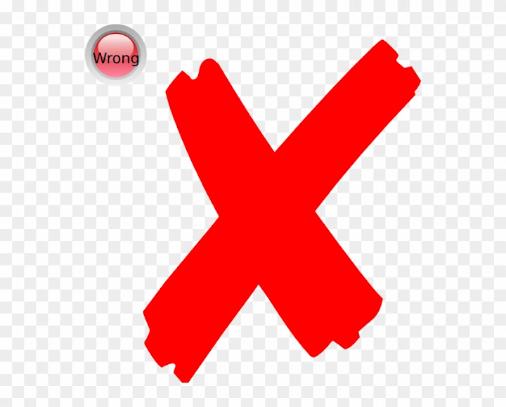 Free: Clip Art Incorrect Cross Wrong Mark At Clker Com Vector - Free Clip Art X - nohat.cc