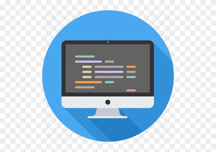 Free: Desktop Computer With Binary Codes Icons - Programming Icon - nohat.cc