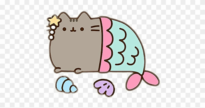 Free: Pusheencat Pusheen Cute Kawaii Stickersalma Mermaid - Pusheen Cat ...