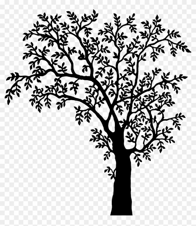 Free: How To Draw A Tree Free Printable Tree Stencils, 16 - Vintage ...