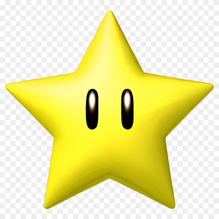 Free: Star Clipart Transparent Background - Mario Star - nohat.cc