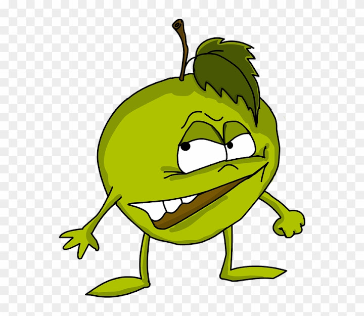 Free: Leaf Cartoon - Evil Apple Cartoon - nohat.cc