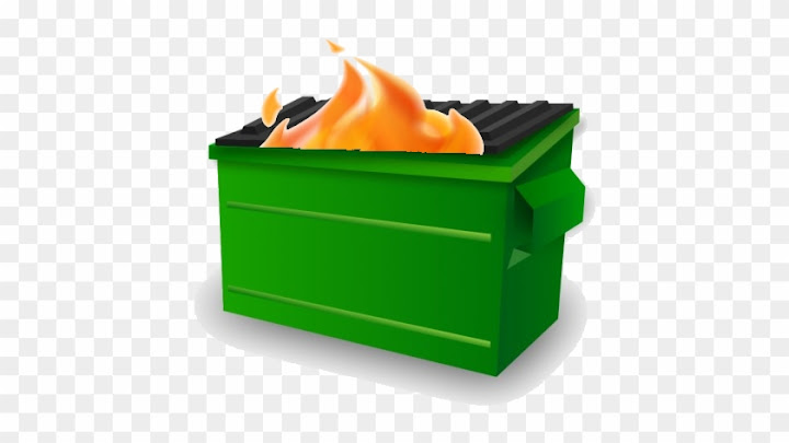 Free: Dumpsterfire Fantasy Football - Dumpster Fire Emoji Slack - nohat.cc