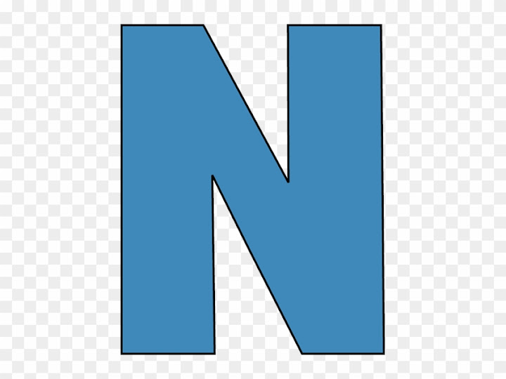 Free: Blue Alphabet Letter N Clip Art - Alphabet - nohat.cc